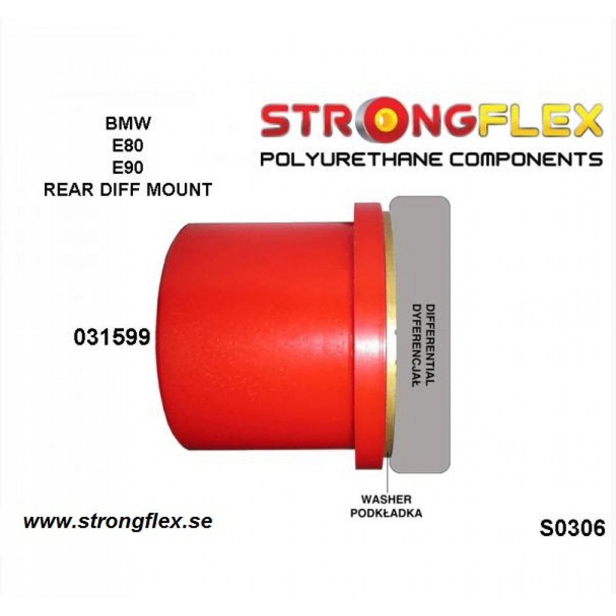 Strongflex - Rear diff rear mounting bush
