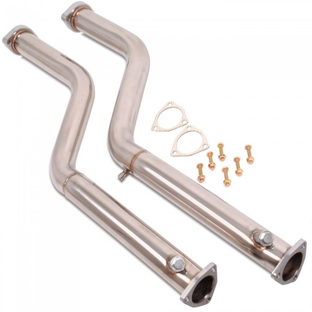 Direnza - Bmw E46 M3 3.2L Decat Center Pipes i Rostfritt