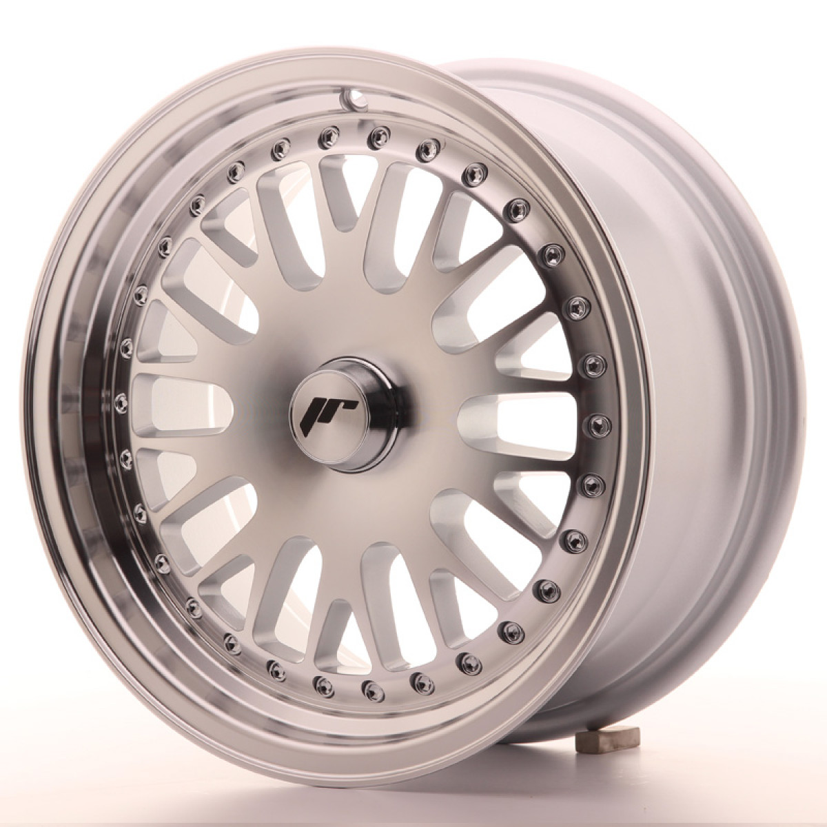 JR Wheels JR10 15x7 ET30 Silver Machined Face