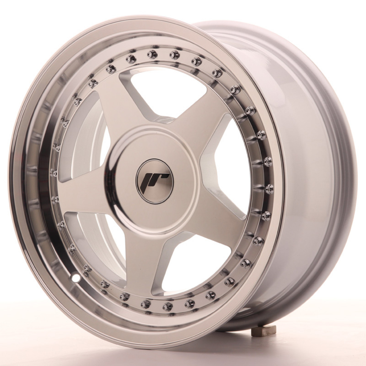 JR Wheels JR6 16x7 ET20-35 Machined Face Silver